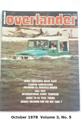 Overlander Magazine Oct 1978 Crossings made easy International SCOUT ...
