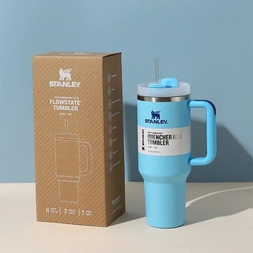 BLUE Stanley 40oz H2.0FlowState Stainless Steel Vacuum Insulated ...