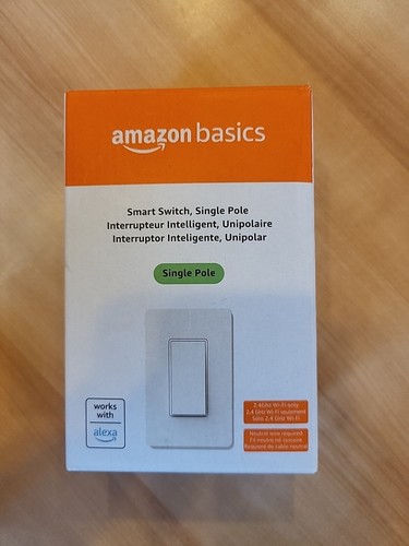 Amazon Basics Smart Switch Single Pole WiFi Works with Alexa ...