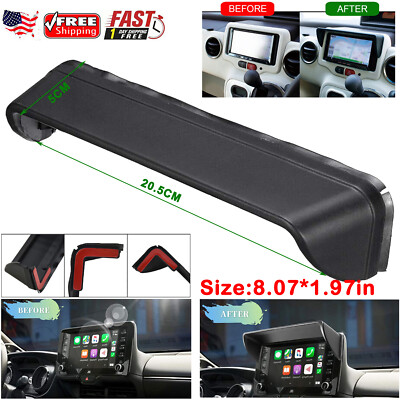 Black Car GPS Navigation Hood Visor Radio Sun-Shade Anti-Glare Cover ...