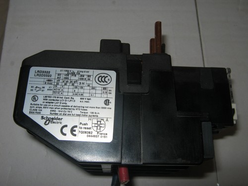 SCHNEIDER ELECTRIC/ TELEMECANIQUE LR2D33 / LRD33 THERMAL OVERLAOD RELAY ...