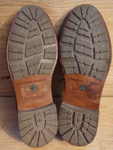 Men's Timberland Waterproof Brown Leather Wingtip Shoes 92095 Size 8.5 ...