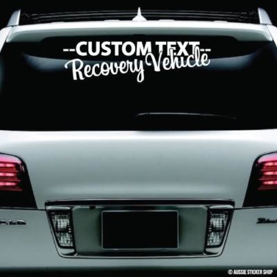 4WD Custom Recovery Vehicle Windshield Sticker | eBay