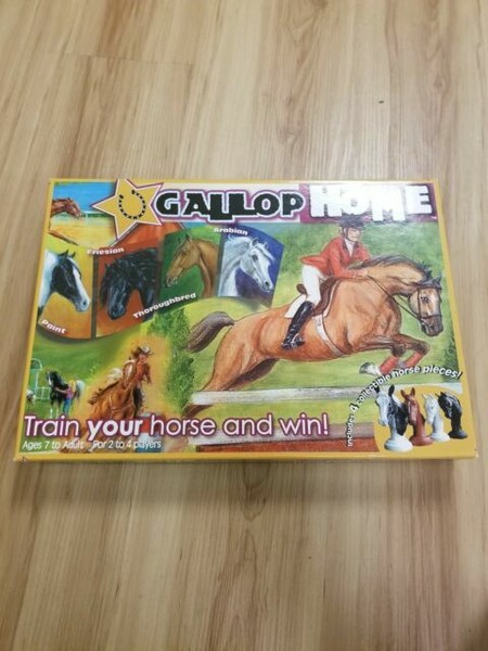 Gallop Home Board Game Train Your Horse Win 2002 Thoroughbred Friesian ...