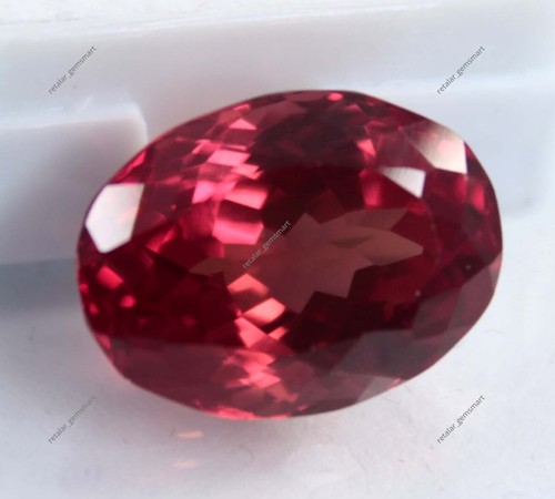 7 Ct Natural Flawless Mozambique Blood Red Ruby Oval Loose Cut Gemstone ...