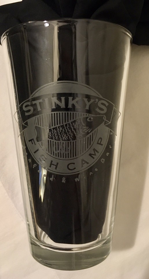 Stinky’s Fish Camp Bait Shack Beer Glass Santa Rosa Beach Florida | eBay