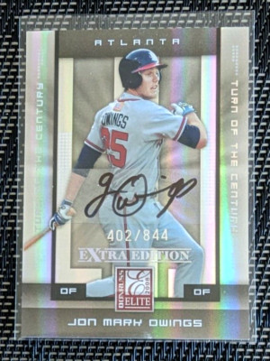 2008 Donruss Elite Extra Edition - JON MARK OWINGS #54 - Auto /844 ...