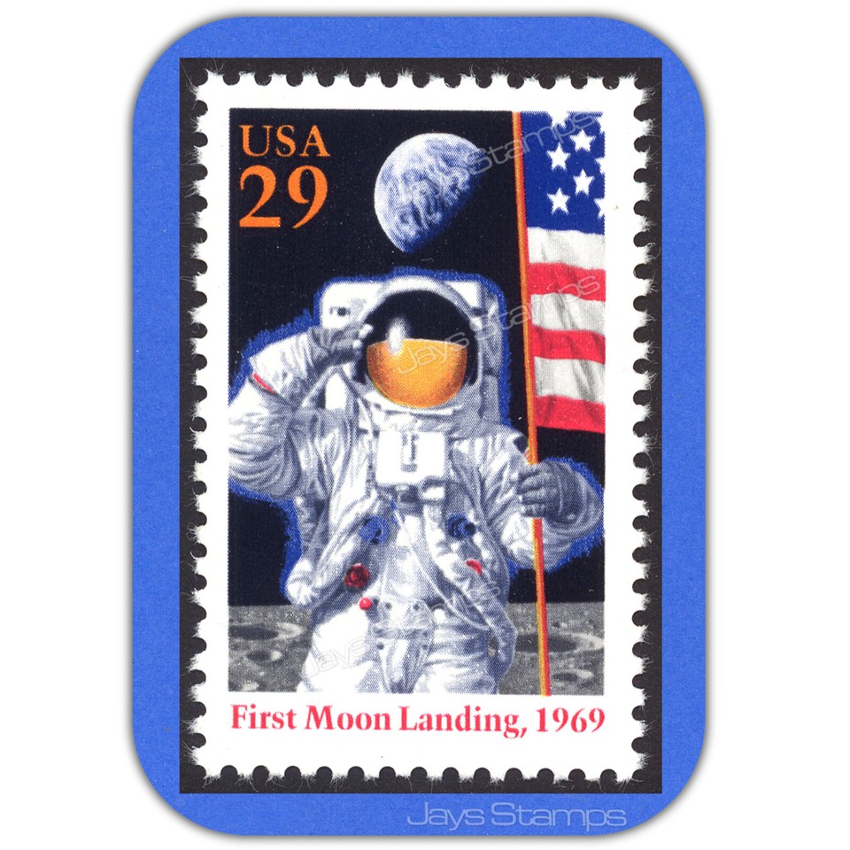 1994 FIRST MOON LANDING in 1969 Single -MINT-GENUINE- Stamp Cat # 2841a ...