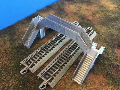Pedestrian Bridge Walkway Over 2 Tracks - N Scale 1:160 No Assembly ...