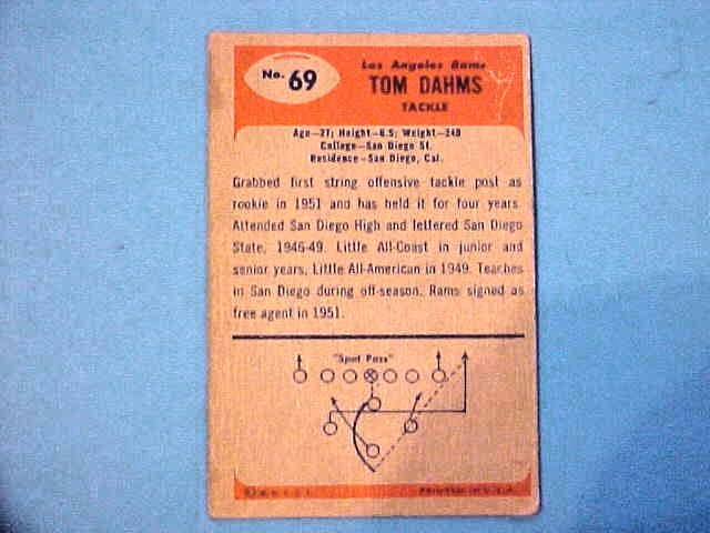 1955 Bowman - #69 Tom Dahms (RC) for sale online | eBay