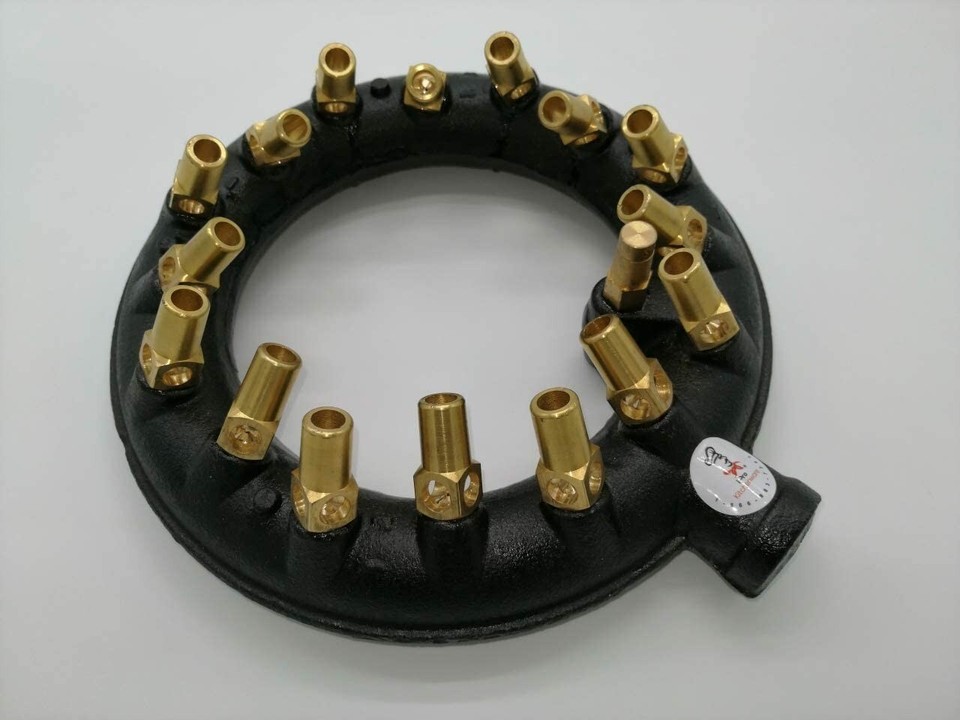 9" High-Powered Jet Burners With Lip (Natural Gas) *(16 Brass Tip Jets ...