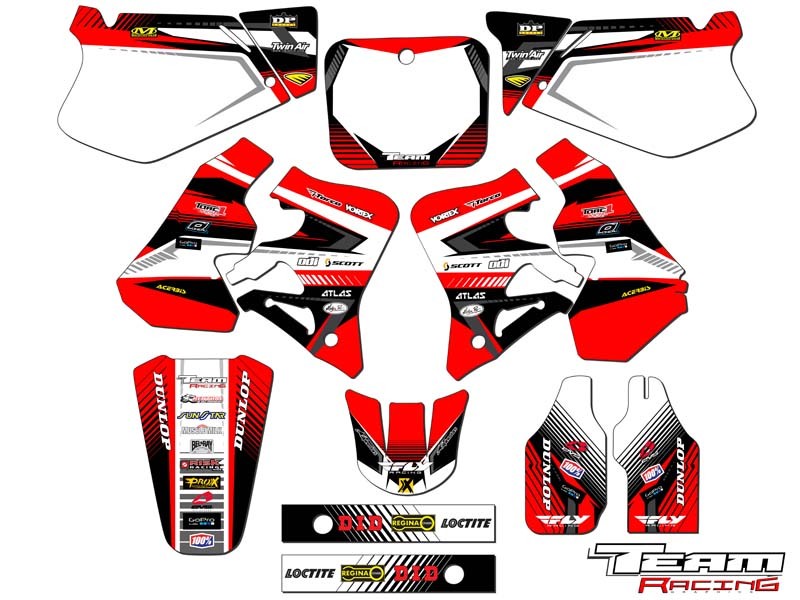 1995-1997 HONDA CR 125 R GRAPHICS KIT DECALS STICKERS MX DECO CR125 ...