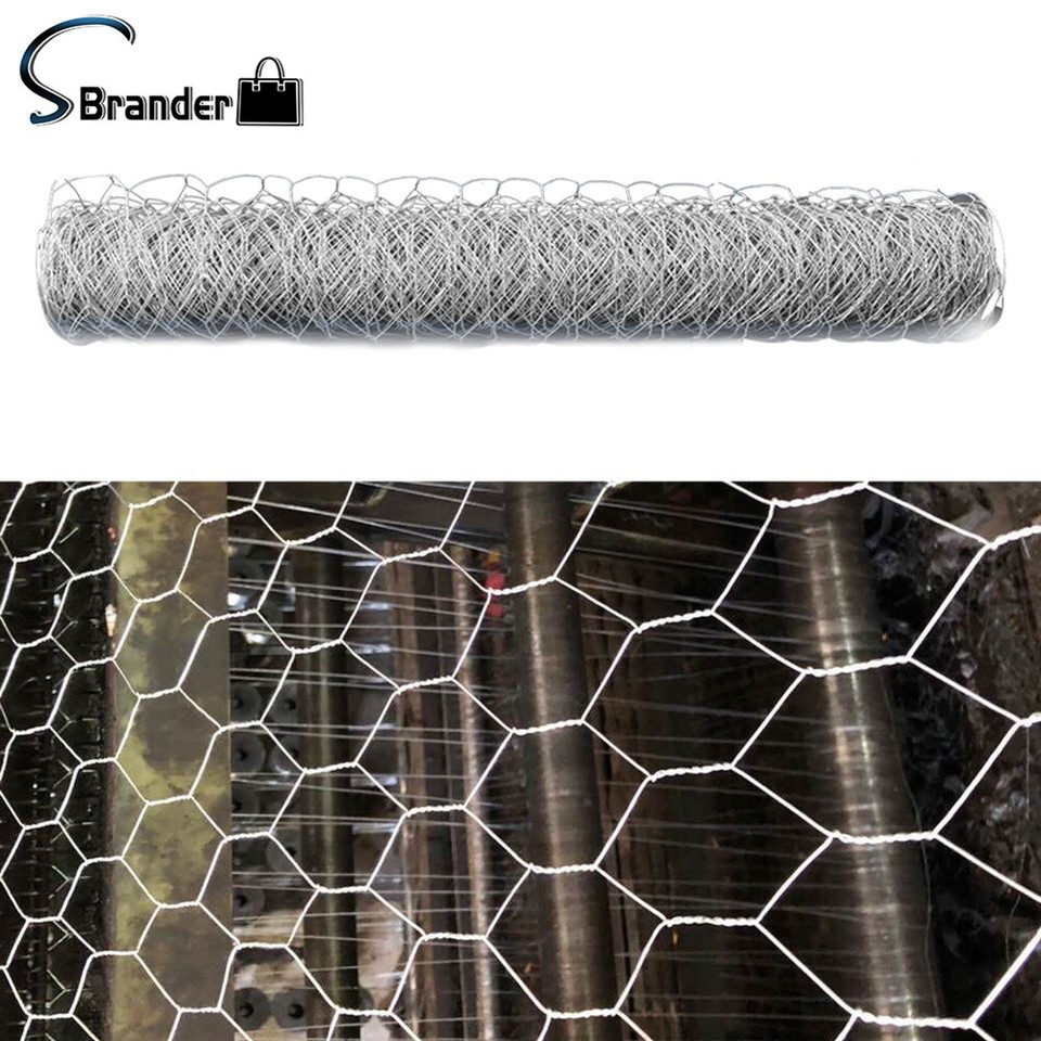 48" × 150' Galvanized Poultry Net Metal Chicken Wire 2" Holes Mesh ...