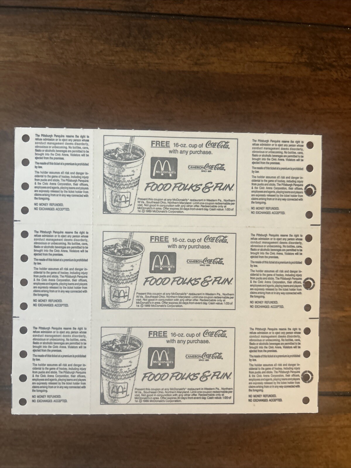 1991 Penguins Playoff Run Tickets Round 2, 3 And Stanley Cup (8 ...