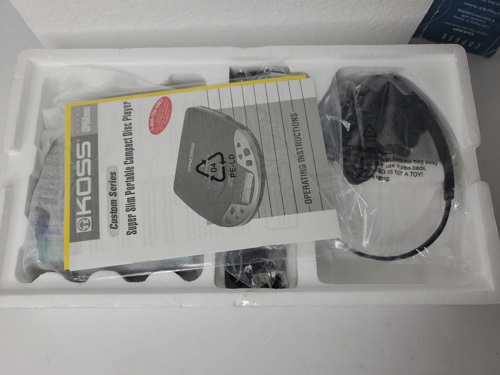 NEW Vintage 1996 KOSS CDP650 Super Slim CD Player Home System w ...