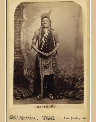 NATIVE AMERICAN INDIAN OLD CROW 8X10 VINTAGE RETRO PHOTO SEPIA ART | eBay