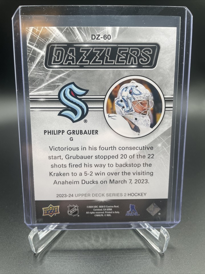2023-24 Upper Deck Series 2 Philipp Grubauer Green Dazzlers DZ-60 | eBay