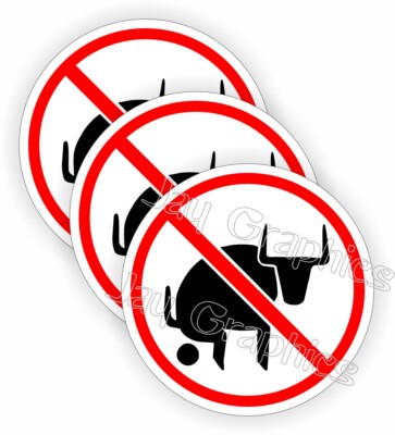 3 pcs - NO BULLSHIT 2-inch Funny Vinyl Stickers Decals Construction ...