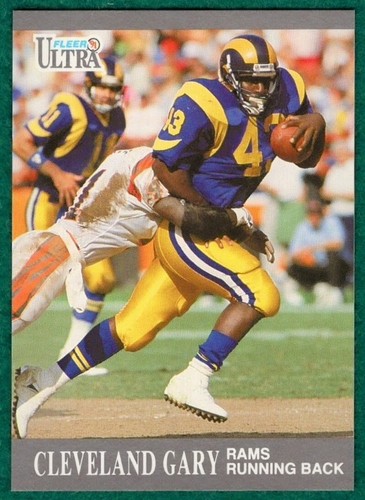 Cleveland Gary - 1991 Fleer Ultra #187 - Los Angeles Rams Football Card ...