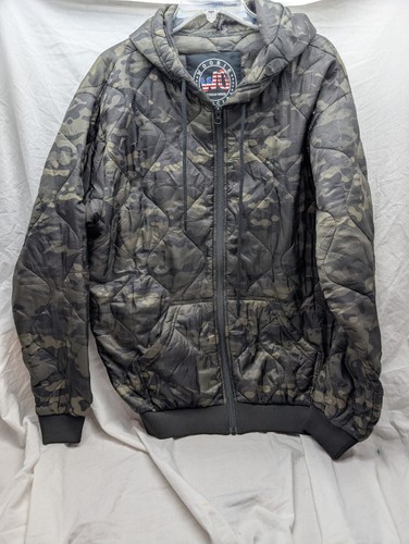 Woobie Hoodie BLACK Multicam camo full zip Parka Blanket Jacket USGI ...