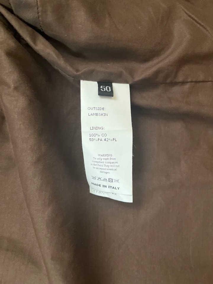 Enmeti FELIX No Collar Leather Jacket, Lamb Nappa, Casual Fit, Used ...