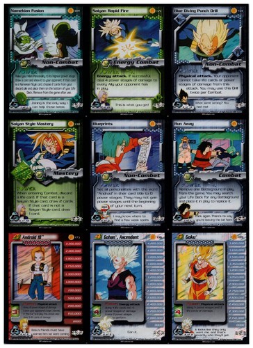 DBZ CCG CELL SAGA UNCUT SHEET GOKU GOHAN HOLO FOIL ULTRA VERY RARE ...