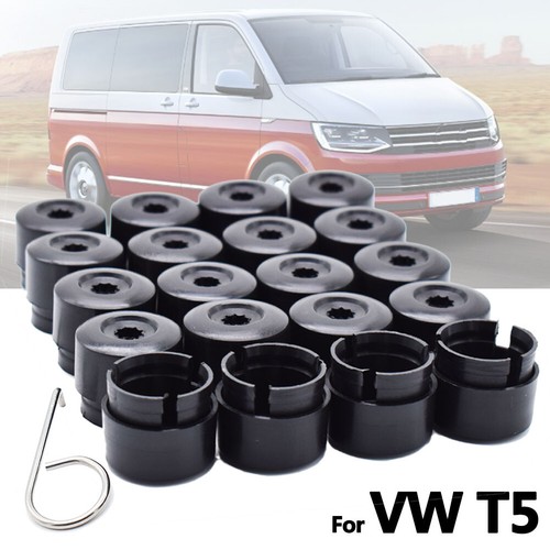 FOR VW TRANSPORTER T5 T6 TOUAREG AMAROK 03-2019 WHEEL NUT BOLT COVERS ...