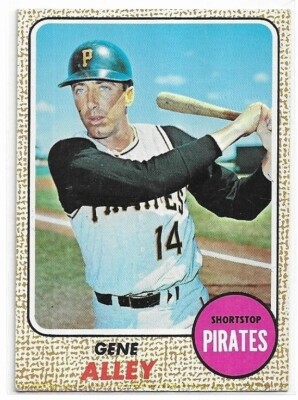 GENE ALLEY 1968 Topps Baseball card #53 Pittsburgh Pirates EX+/EX | eBay