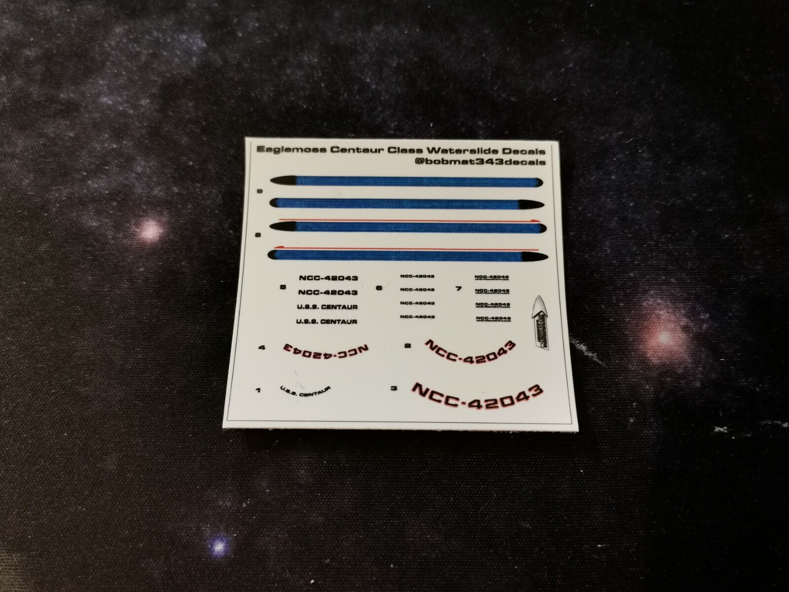 NO MODEL - USS CENTAUR CLASS CUSTOM DECALS - Star Trek EAGLEMOSS | eBay