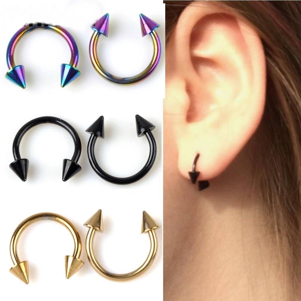 Spiked Cartilage Piercings