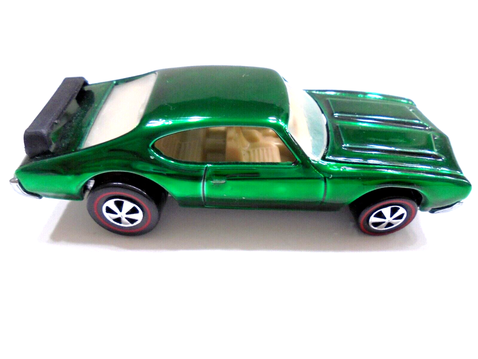 Hot Wheels Olds 442 Redline Spectraflame GREEN Open-Hood CUSTOM REPLICA ...