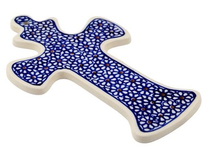 Polish Pottery Cross from Zaklady Boleslawiec Poland | eBay