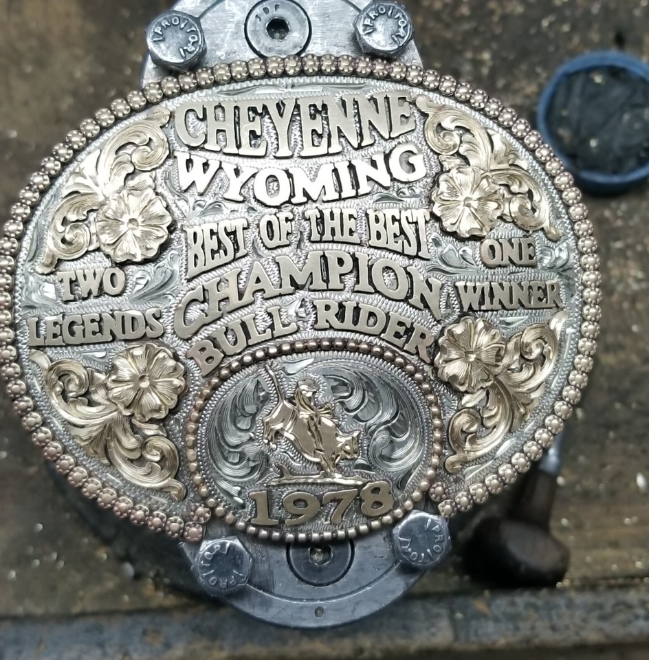 MONTANA PRO RODEO TEAM ROPING CHAMPION TROPHY BUCKLE☆MILES CITY☆RARE ...