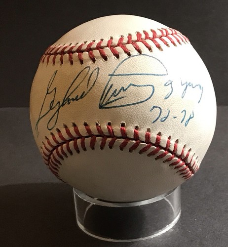 Gaylord Perry Signed Baseball Official AL Gene Budig Ball | eBay