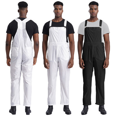 UK Men's Bib and Brace Overalls Coverall, Decorators Workwear Dungarees ...