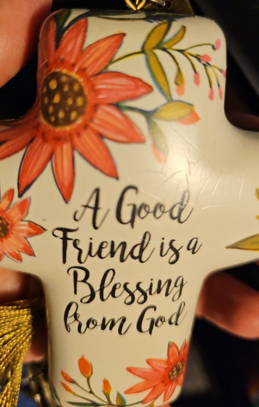 Artful Cross By Demdaco Friendship Cross Black With Key & Tassel | eBay