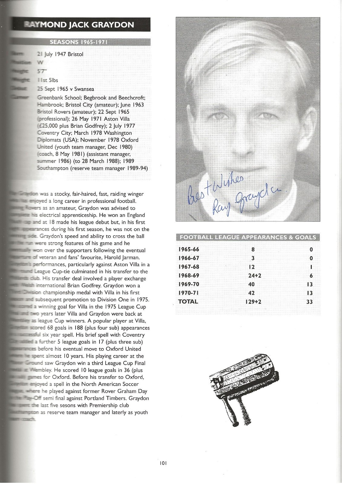 BRISTOL ROVERS FC PIRATES IN PROFILE AUTOGRAPHED 1ST EDT BOOK 15 X ...