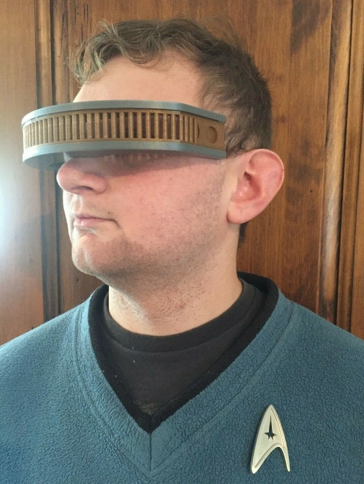 Star Trek Next Generation TNG Geordi La Forge Visor Costume Prop Cos ...