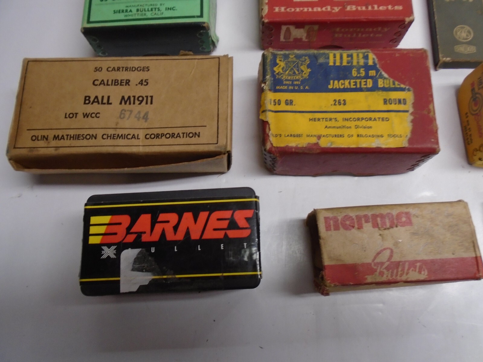 Vintage EMPTY RIFLE AMMO BOXES -Lot of (22)- Winchester, Remington ...