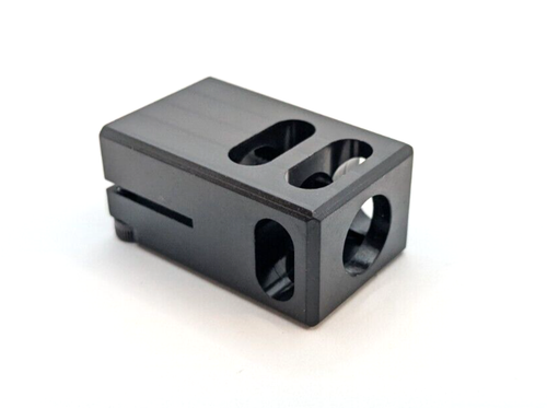 .45 Muzzle Brake Comp .578-28 threaded Anodize BLK for G21, FN, XDM45 ...