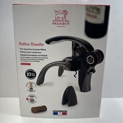 NEW Peugeot Grey Baltaz Lever Style Corkscrew w/ Replacement Screw | eBay