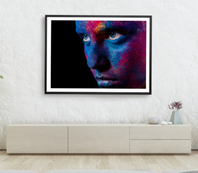 Girl Face Print, Fashion Wall Art, Makeup Face Framed Girl Wall Art ...