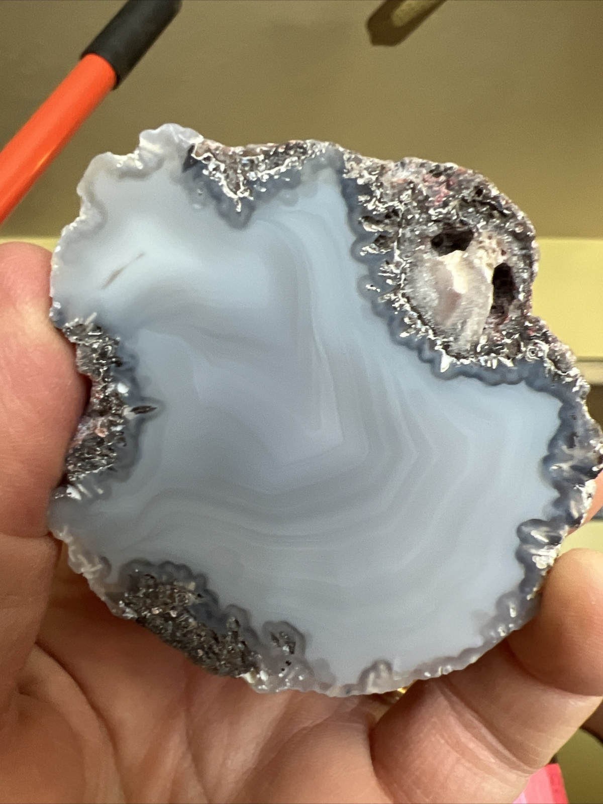 Superior Coconut Geode agate Polished full half geode Zacatecas Mexico ...