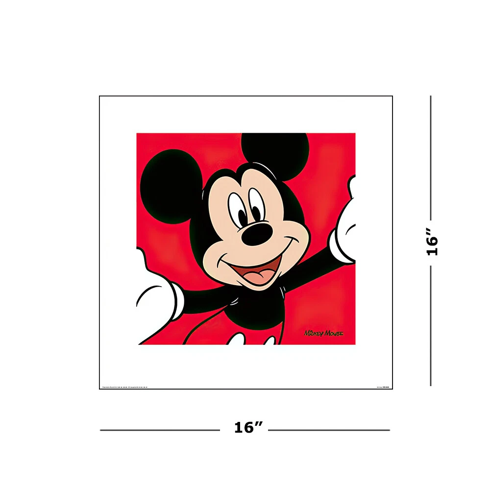 Mickey Mouse Background Red