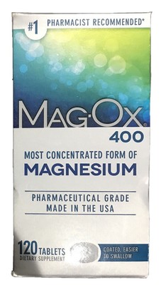 MagOx 400 Magnesium Supplement - 120 Tablets - Exp 5/20 760569494121 | eBay