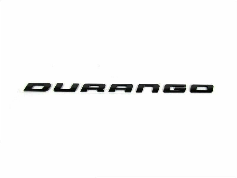 BLACK EMBLEM NAMEPLATE BADGE for 2014-2025 DODGE DURANGO GLOSS OEM ...