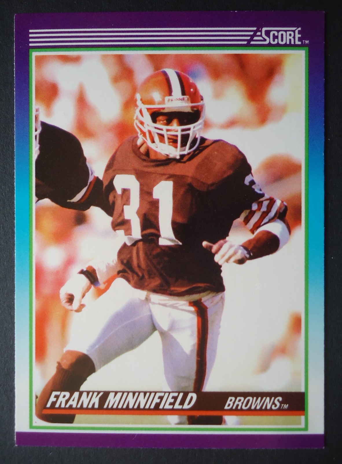 NFL 148 Frank Minnifield Cleveland Browns Score 1990 (6,4 x 8,9) | eBay