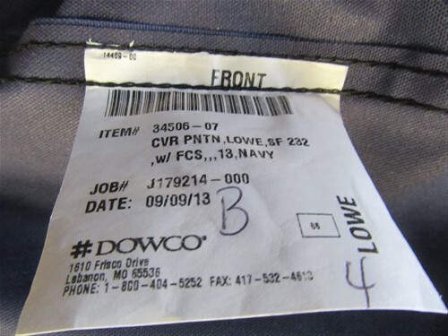 LOWE SF 232 (2013) PONTOON COVER NAVY BLUE DOWCO 34506-07 MARINE BOAT ...
