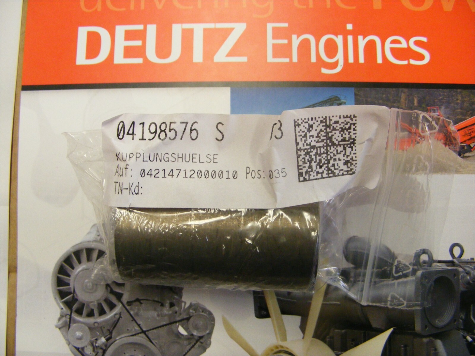 Deutz Hydraulic pump sleeve coupling 04198576 Only £180+vat ...