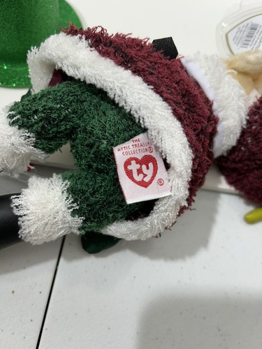 Vintage TY Holiday 2000 Santa Bear Jointed Arms And Legs Christmas With ...